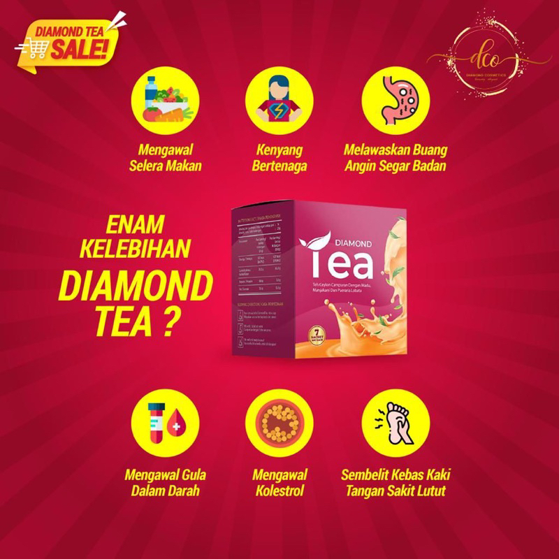 Diamond Tea Teh kurus Tanpa Gula | Shopee Malaysia