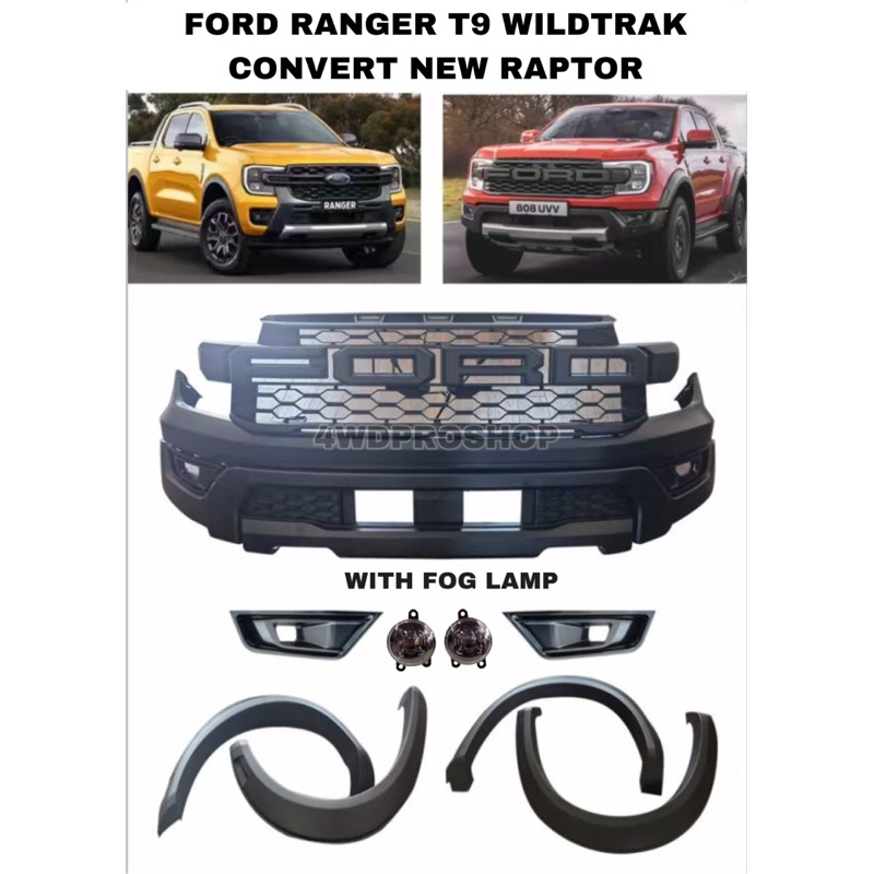 FORD RANGER T9 XLT XLT+ PLUS WILDTRAK CONVERT TO NEW MINI RAPTOR V6 3.0 ...