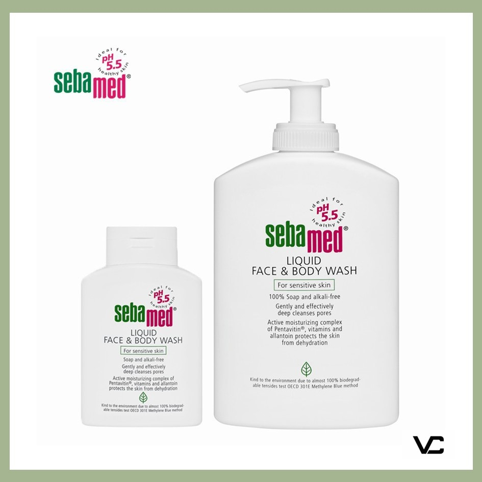 [EXP: 2026] SEBAMED LIQUID FACE AND BODY WASH 200ML / 1000ML(1L ...