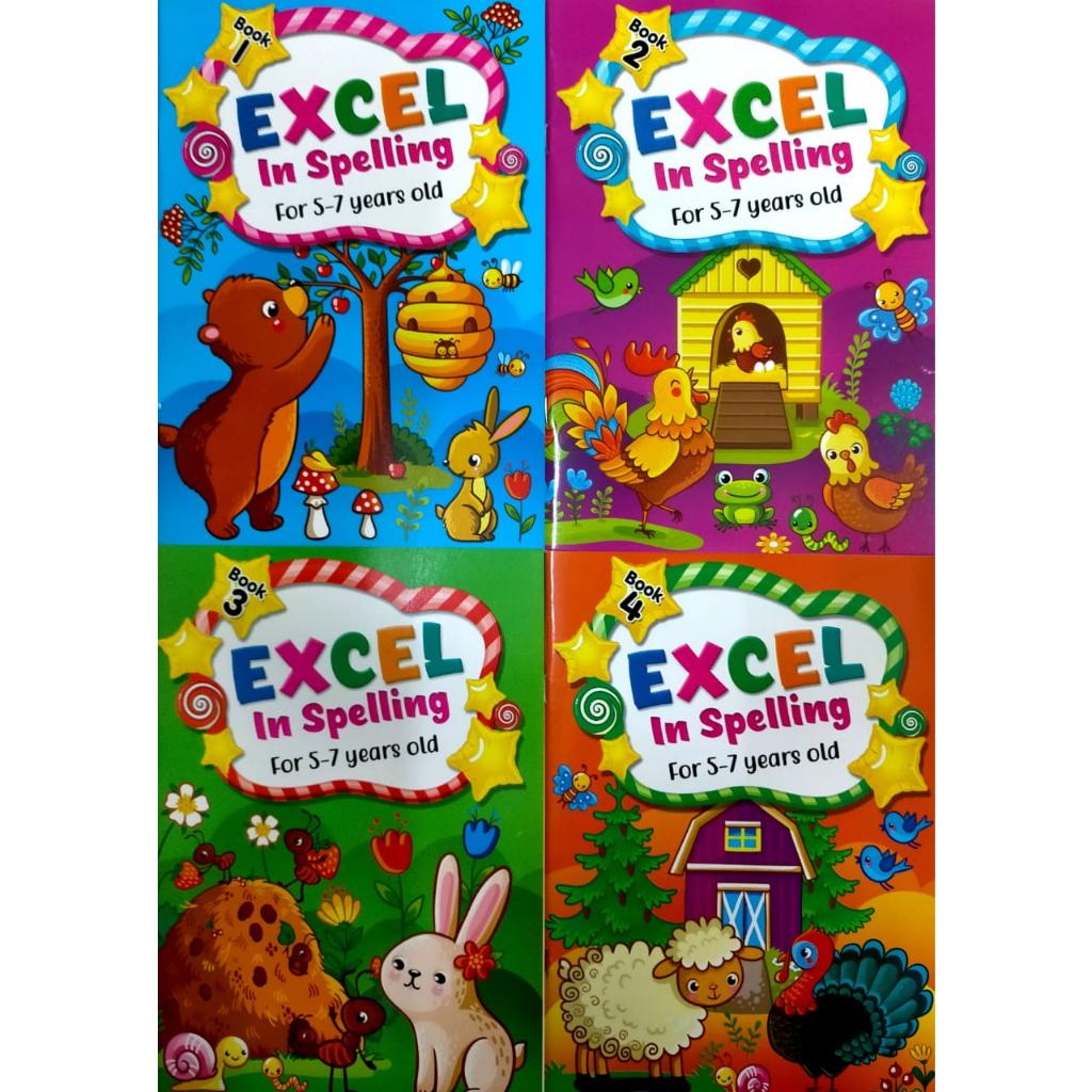 (MIND TO MIND)PRESCHOOL:EXCEL IN SPELLING FOR 5-7 YEARS OLD | Shopee ...