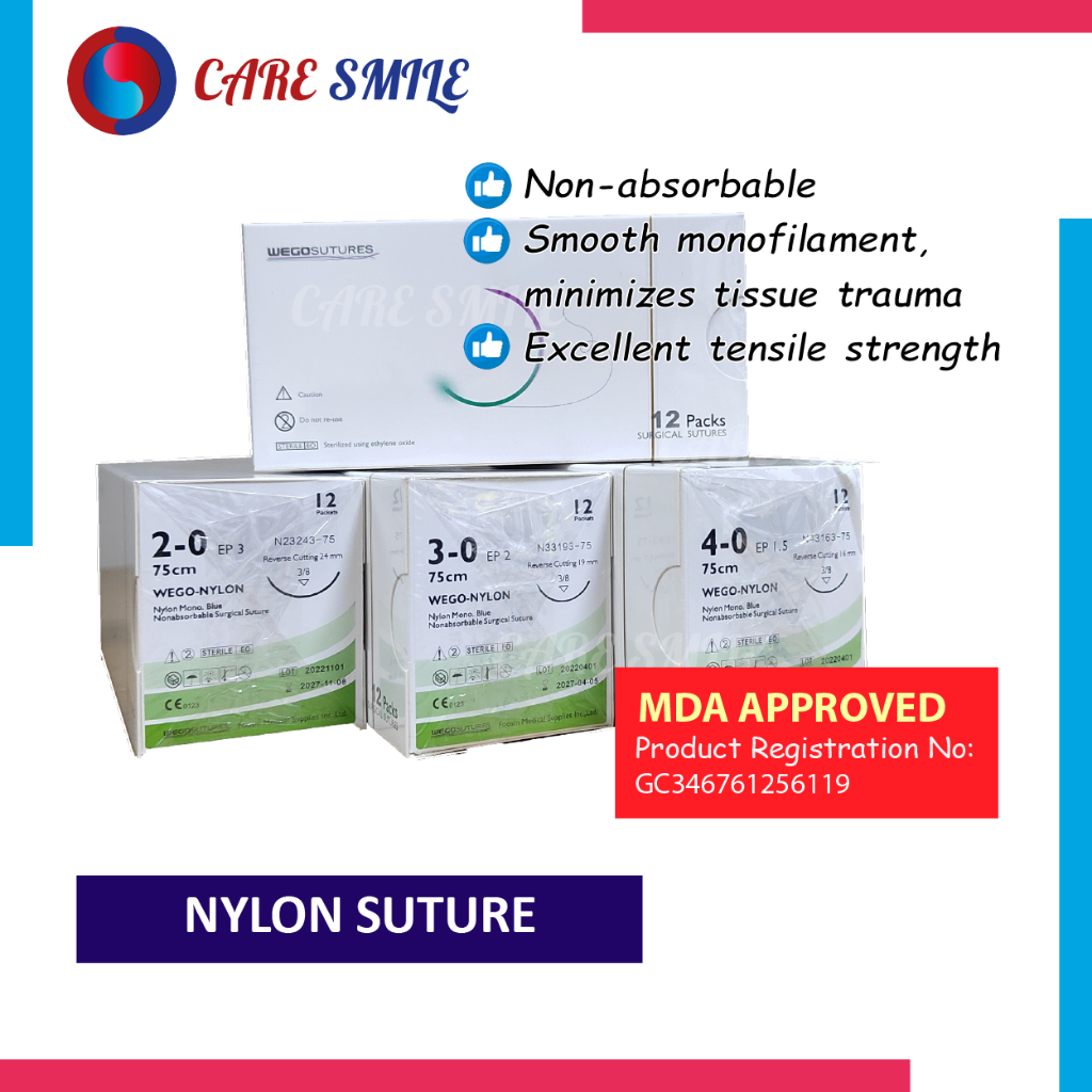 Nylon WEGO Non-absorbable Suture (Alternative of BRILON) For ...