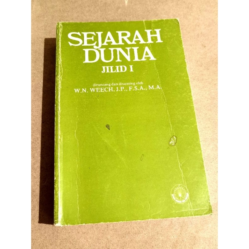 Sejarah Dunia Jilid 1 Buku W N Weech Abdul Karim Abdullah Dewan Bahasa ...