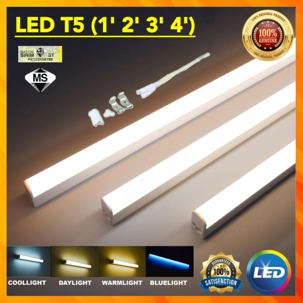 [Sirim] LED T5 High Grade Tube Light Drop Curve Light Ceiling Light Lampu Plaster Siling Mentol ...