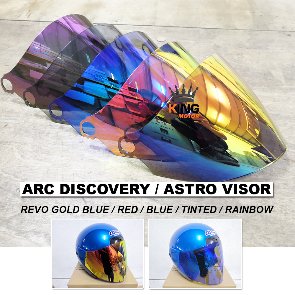 ARC DISCOVERY VISOR - REVO GOLD BLUE / REVO RED / REVO BLUE / RAINBOW ...