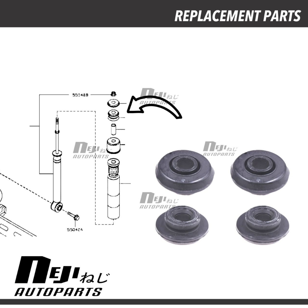 NISSAN GRAND LIVINA LATIO SYLPHY REAR ABSORBER MOUNTING BUSH / BELAKANG ...