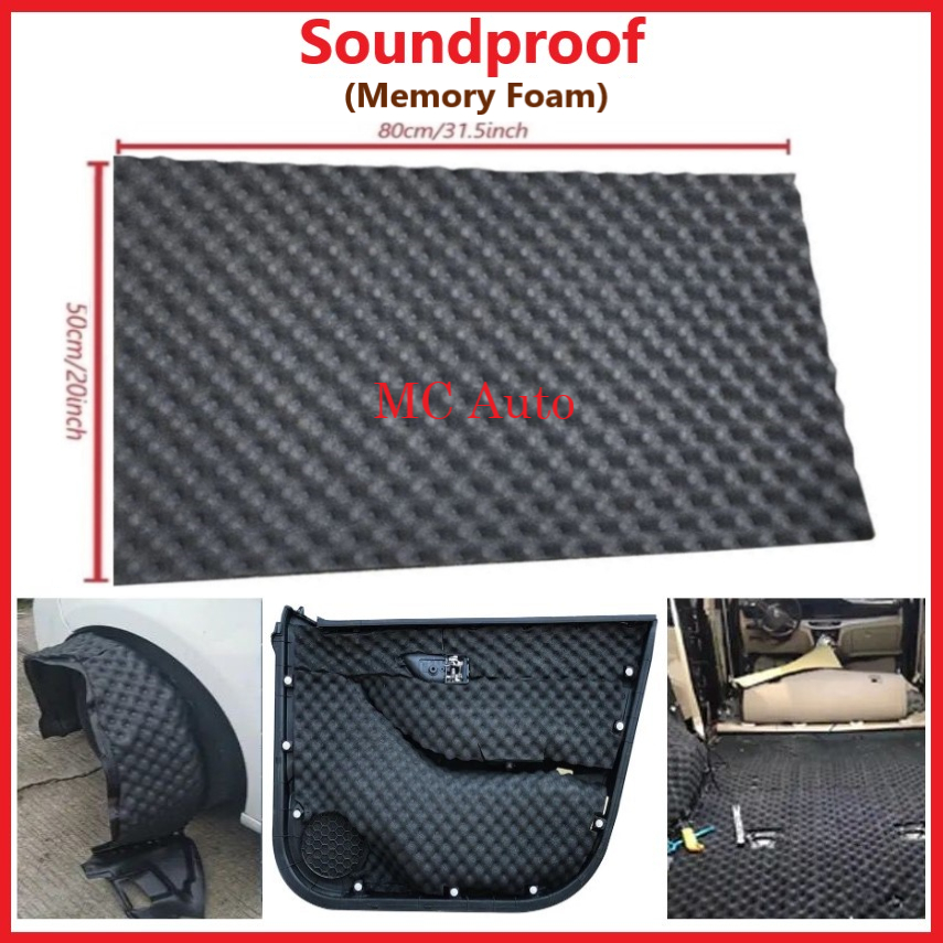 Car SoundProof Memory Foam Soundproofing Noise Proof Mat White Black ...