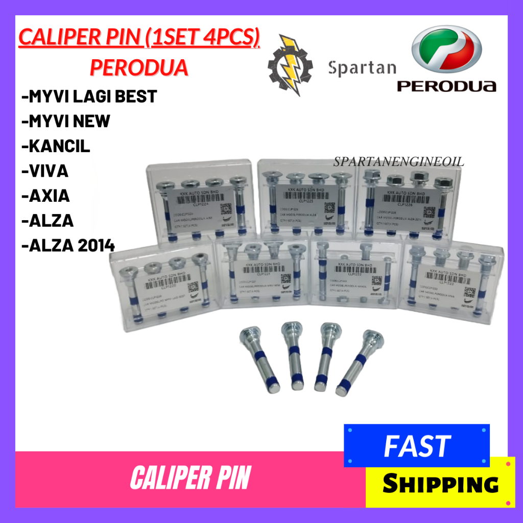 100% ORIGINAL PERODUA Caliper Pin ALZA OLD ALZA AXIA KANCIL MYVI LAGI ...