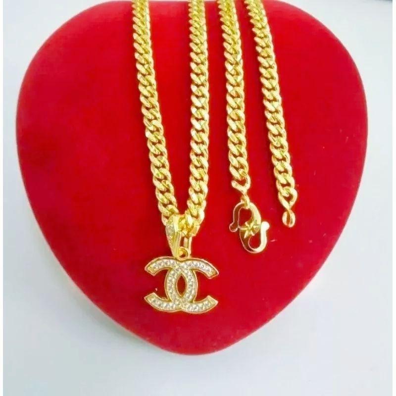 Rantai Leher Emas Korea + Loket ( COP 916 ) | Shopee Malaysia