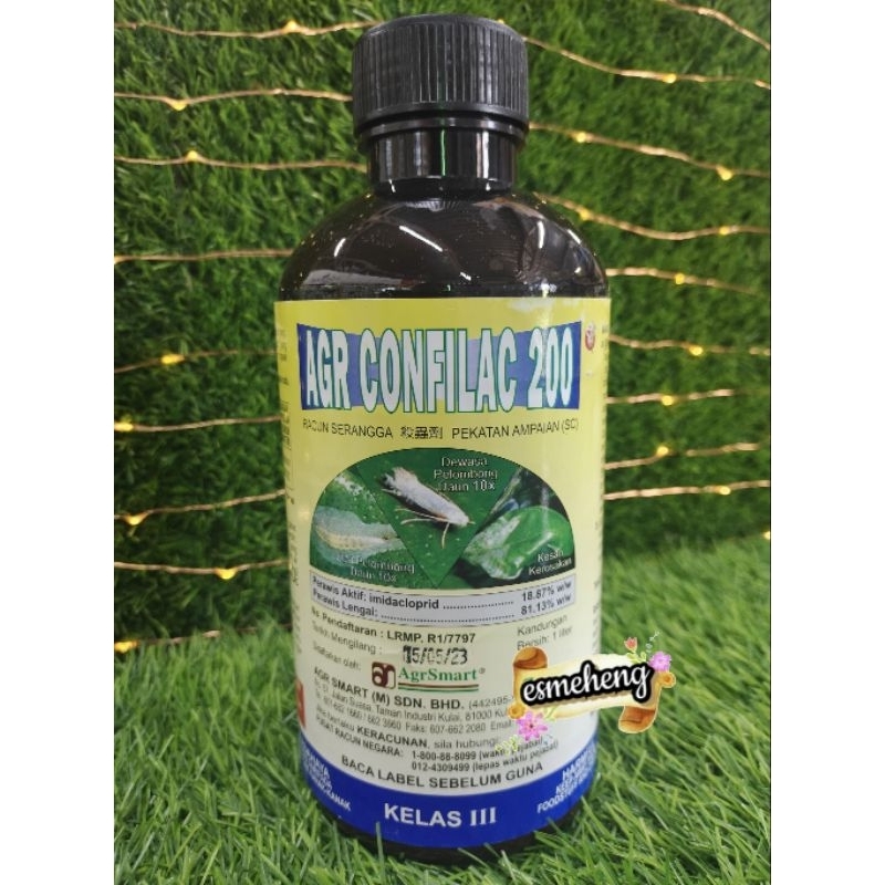 1L AGR Confilac 200 / Jenis Susu / Ulat Pelombong / Bena Putih | Shopee ...