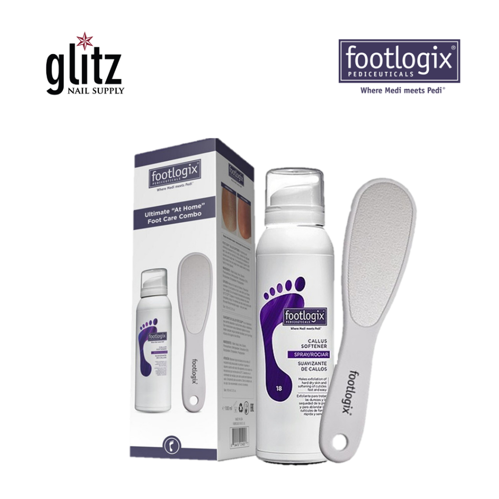 FOOTLOGIX Ultimate At Home Foot Care Combo - Callus Softener with Foot ...