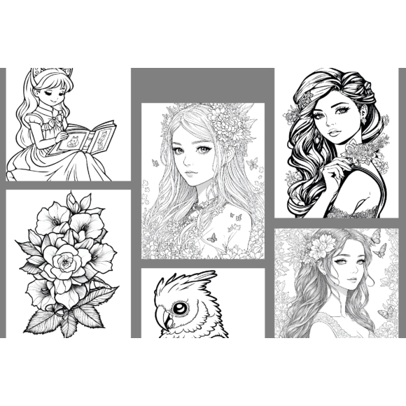 200 Midjourney Prompts for Coloring Page | Shopee Malaysia