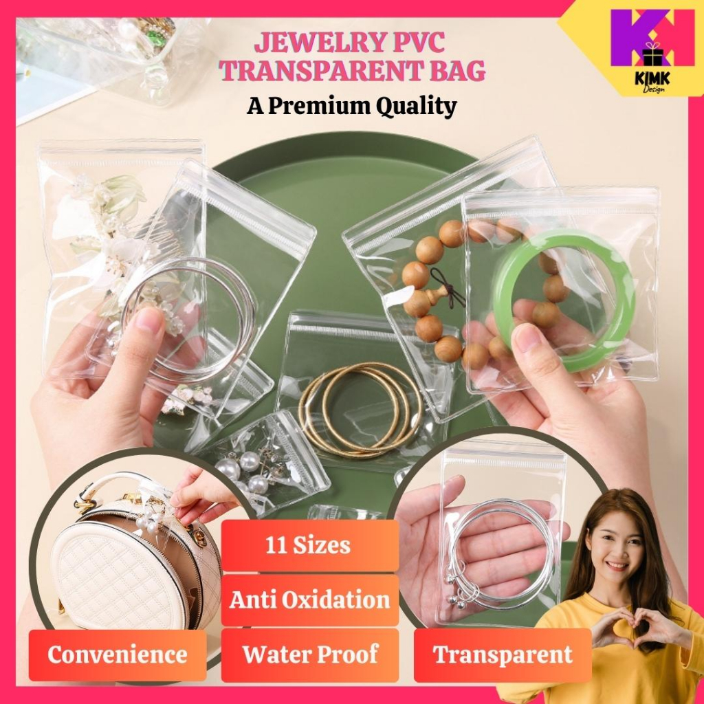 [KIMK] Jewellery Organizer Zip Lock Plastic Bag Transparent Mini ...