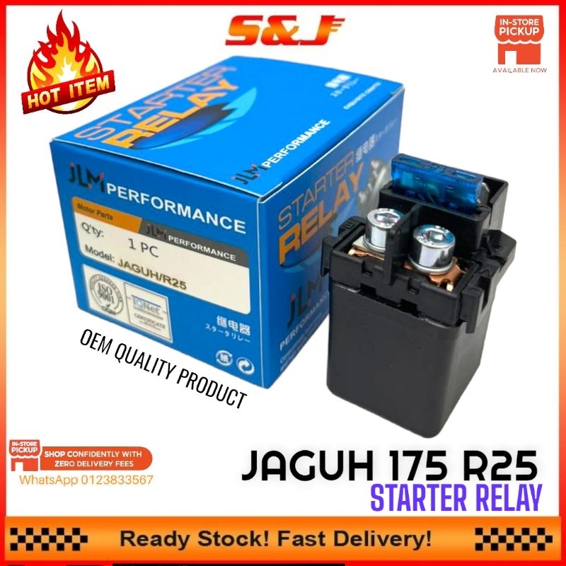 JLM JAGUH 175 R25 CBR150 CBR JG175 STARTER RELAY ASSY RELAY STARTER OEM ...