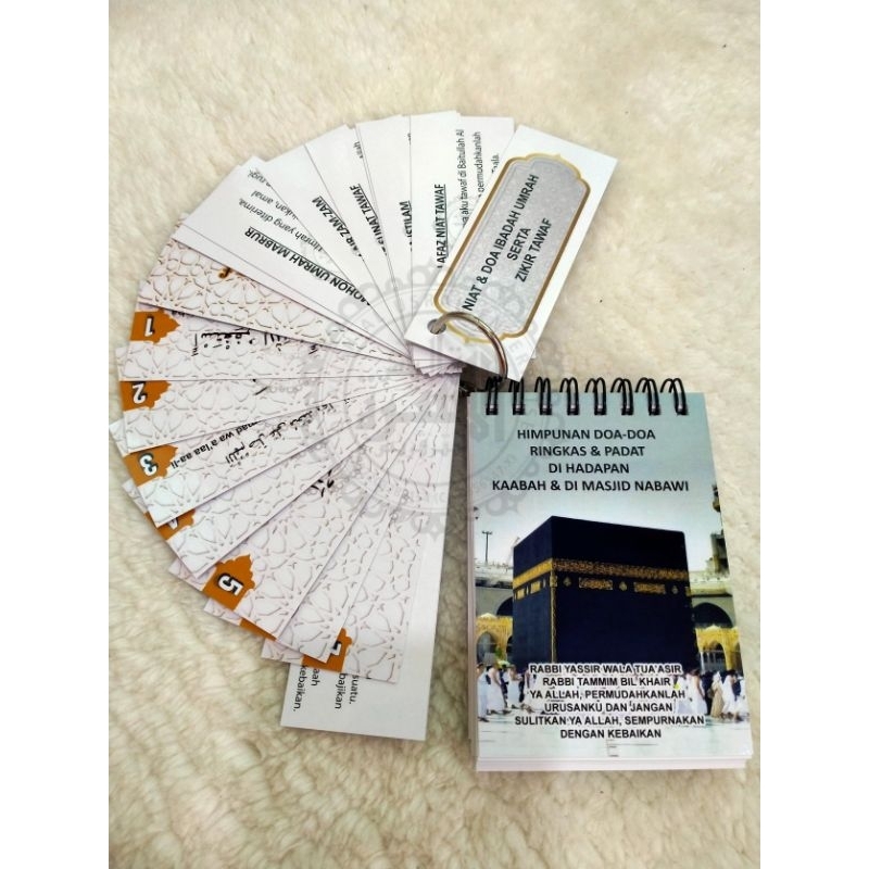 Zikir Tawaf(20 Kad)& Buku Mini Doa Ringkas Di Hadapan Kaabah & Masjid ...