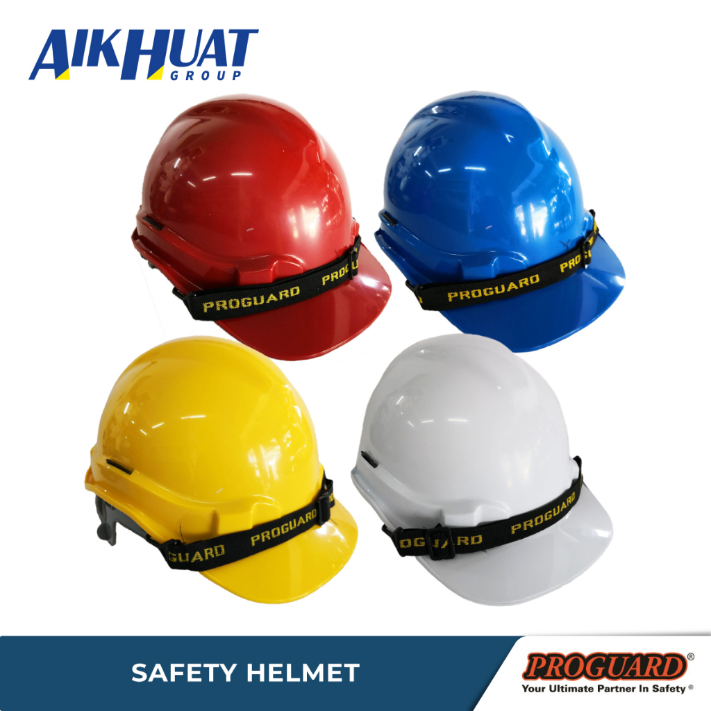 Proguard Safety Helmet Construction Protection 100% Sirim Certified Topi Keselamatan Yellow Blue ...