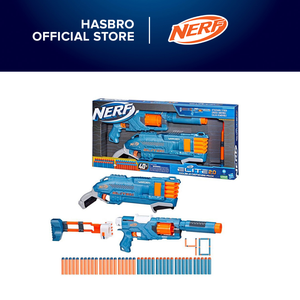 [GWP] Nerf Elite 2.0 Double Defense 2-Blaster Pack, Includes Spectre ...