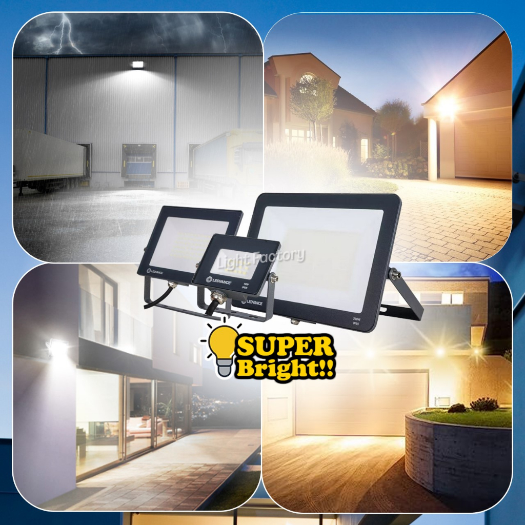 OSRAM LEDVANCE LED Floodlight 100W 150W 200W Spotlight Outdoor Flood Light LED IP65 Weatherproof ...