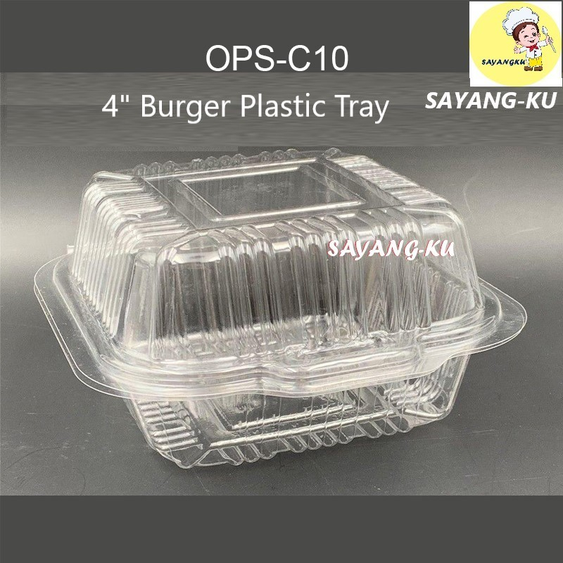 BENXON OPS-C10 / 4" Plastic Tray with Lock 100pc±/pkt GO-5L Bakery ...