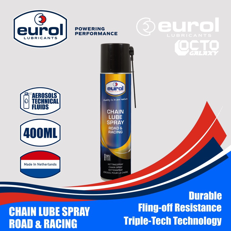 Eurol Chain Lube Spray Road & Racing (400ml) | Shopee Malaysia