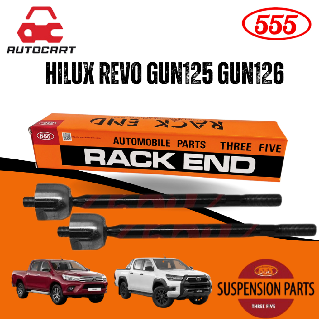 555 100% JAPAN STEERING RACK END FOR TOYOTA HILUX REVO GUN25 / GUN125 ...