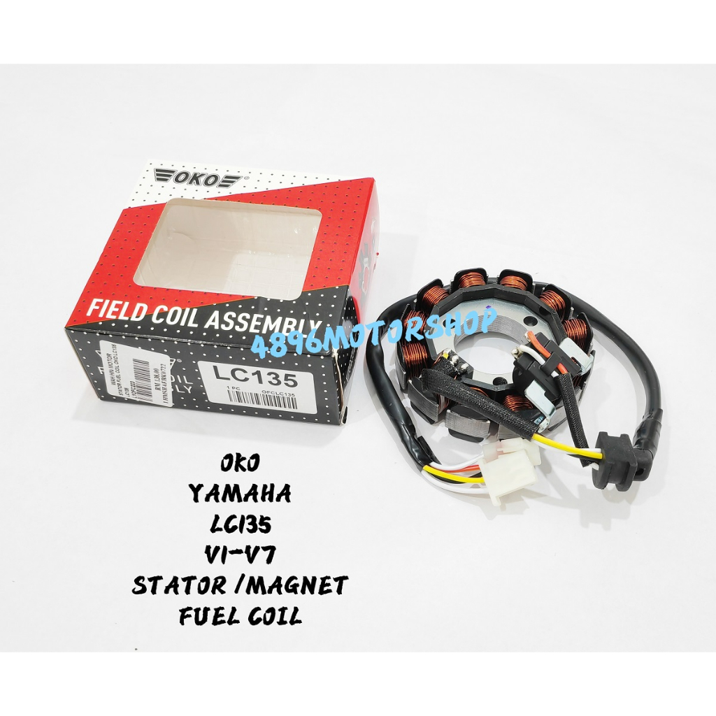 OKO YAMAHA LC135 V1 V2 V3 V4 V5 V6 V7 MAGNET FUEL COIL / FIELD COIL / KOIL API LC 135 | Shopee ...