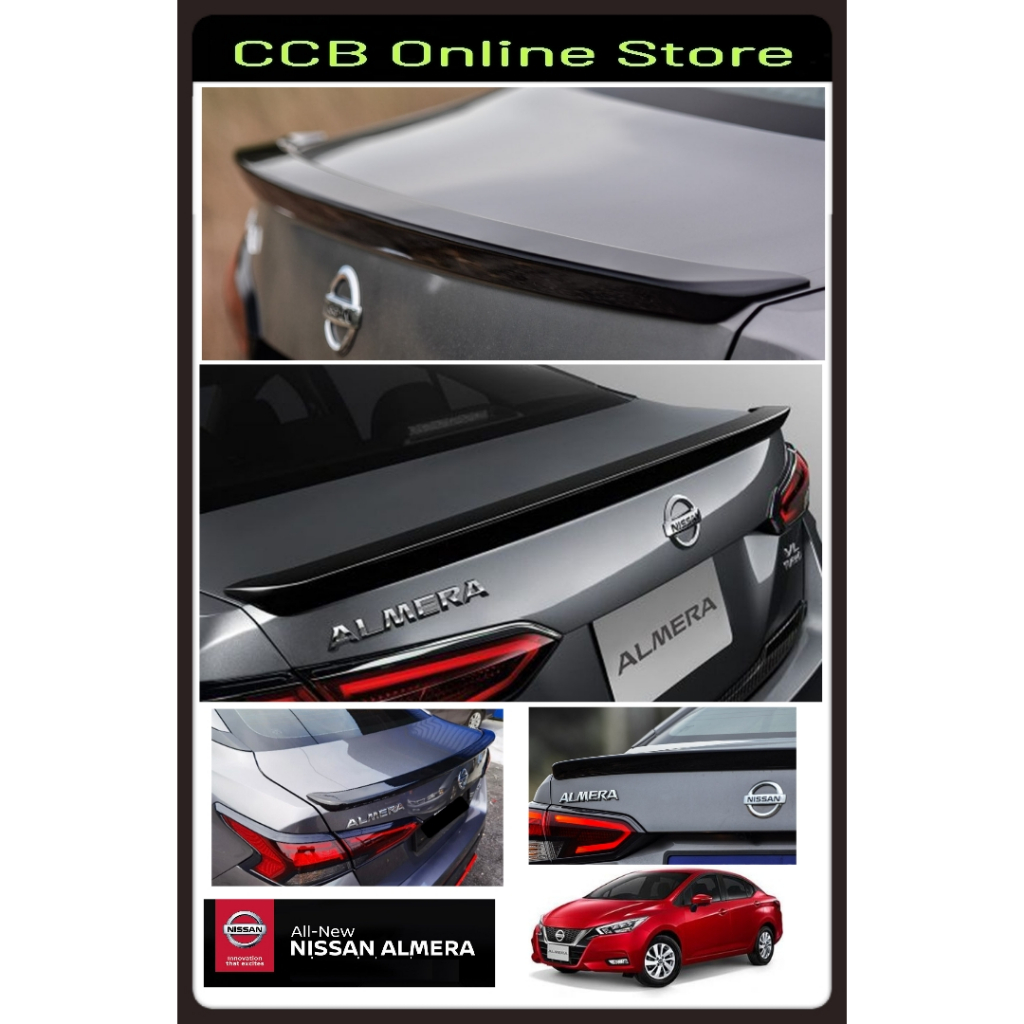 Nissan Almera Turbo 2020 Above Abs Rear OE Racing Spoiler Rear Trunk ...