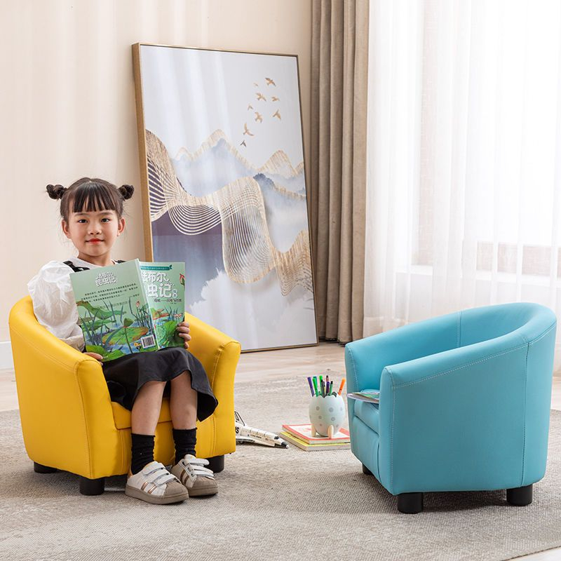 Minimalist and modern Mini Sofa Multi Color Single Sofa Chair PVC ...