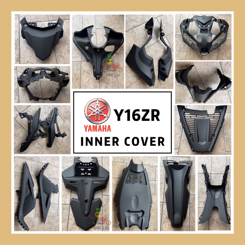 YAMAHA Y16ZR Y16 INNER COVER BODY FULL SET PPBK ORIGINAL COVER HITAM ...