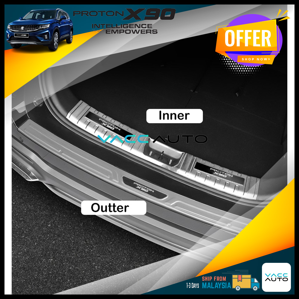 Proton X90 2023 - 2025 Rear Bumper Protector - Out Or In Rear Bumper ...