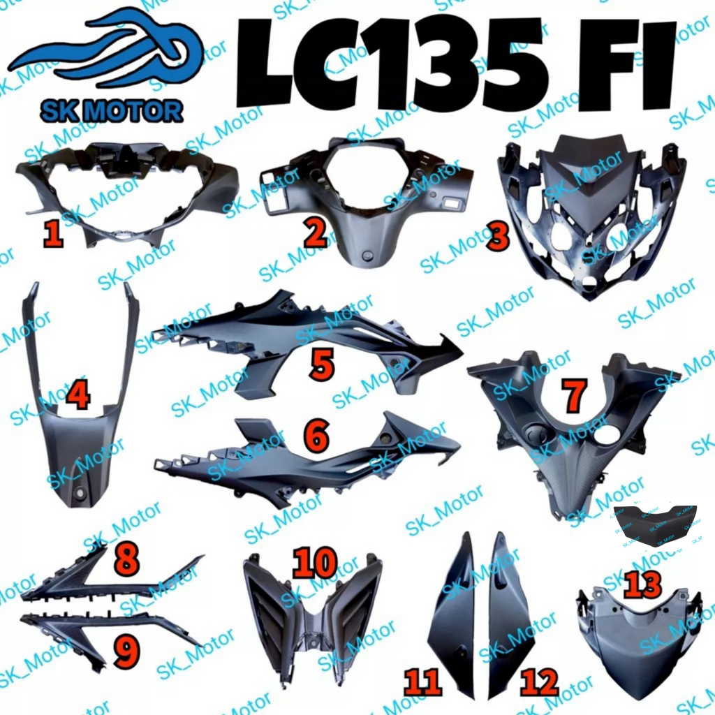 Yamaha LC135 LC 135 FI V8 Original Inner Cover Front Inner Panel Cover ...