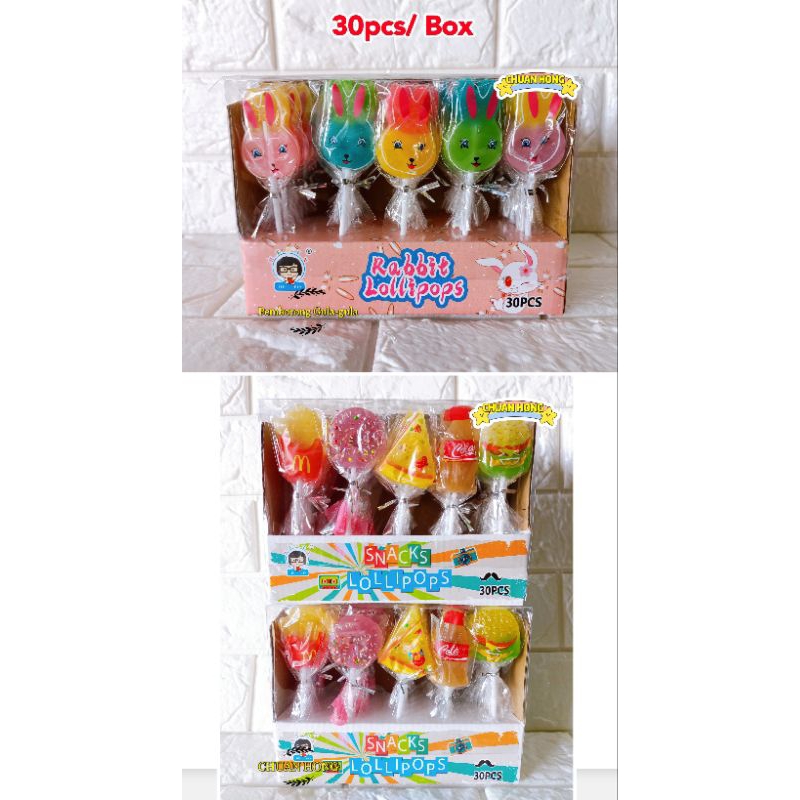Snacks Lollipop Rabbit Lollipop 30pcs / Box | Shopee Malaysia