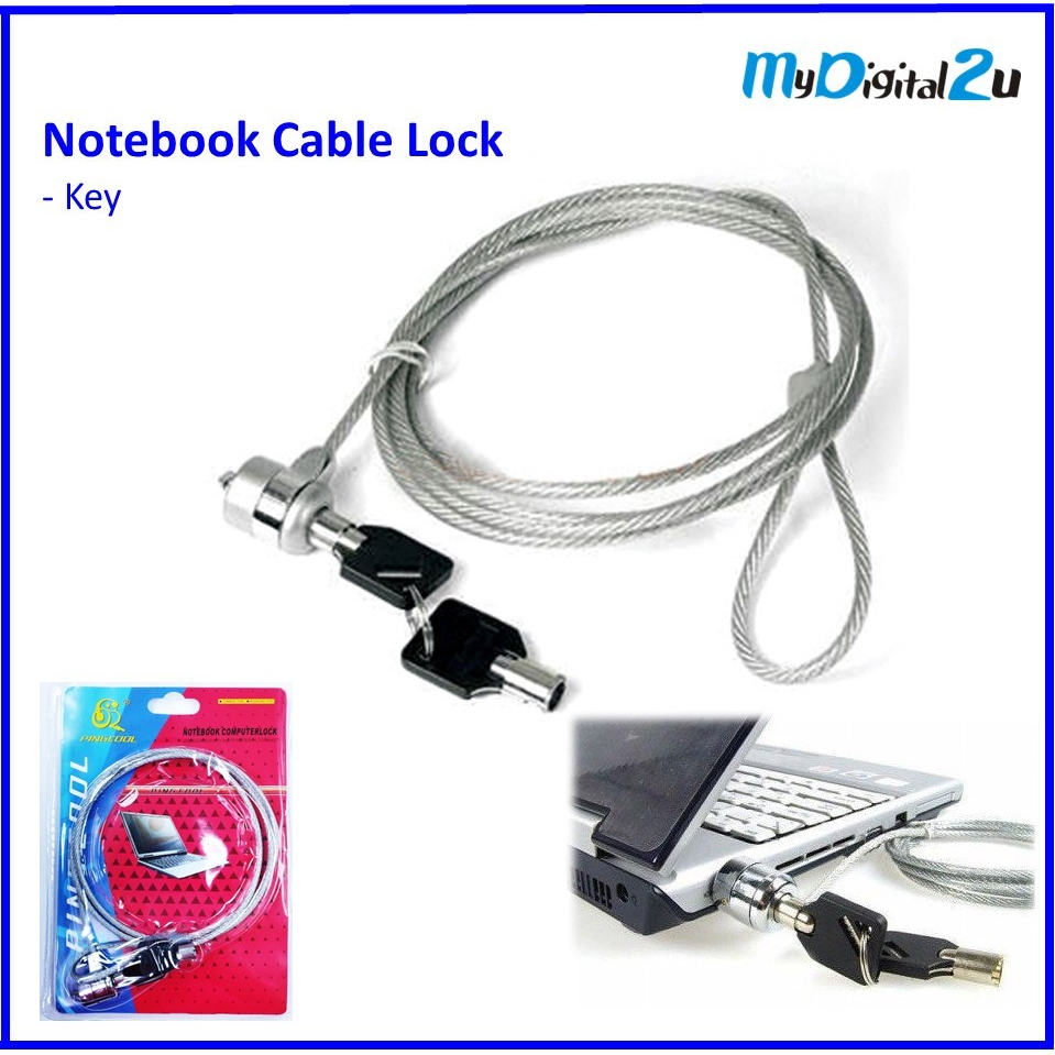 F & K Technology Notebook Computer Cable Key Lock | Shopee Malaysia