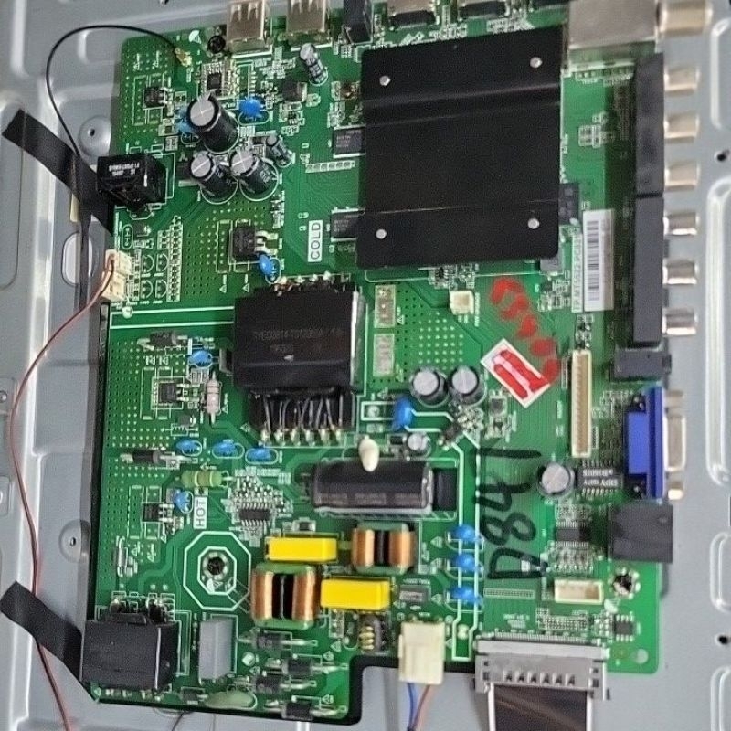 53409| TP MT5522.PC821 EVEREST ANDROID TV WIFI MAIN BOARD (no DVB T2) (with remote,bottom output ...