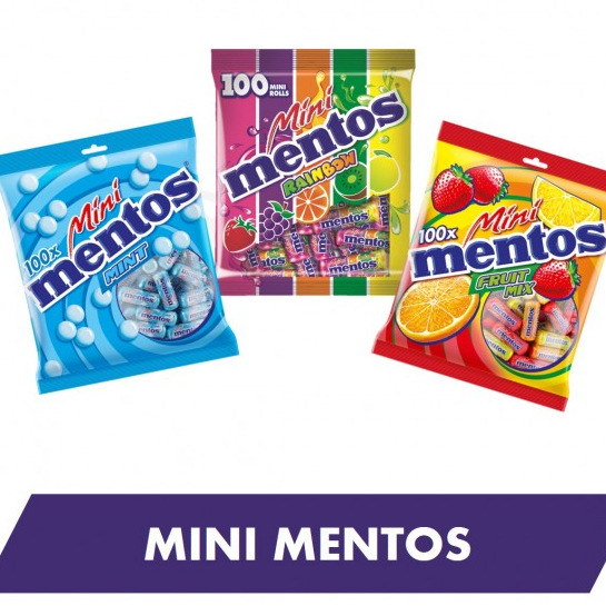 MINI MENTOS FRUIT / RAINBOW / MINT 100ROLLS | Shopee Malaysia