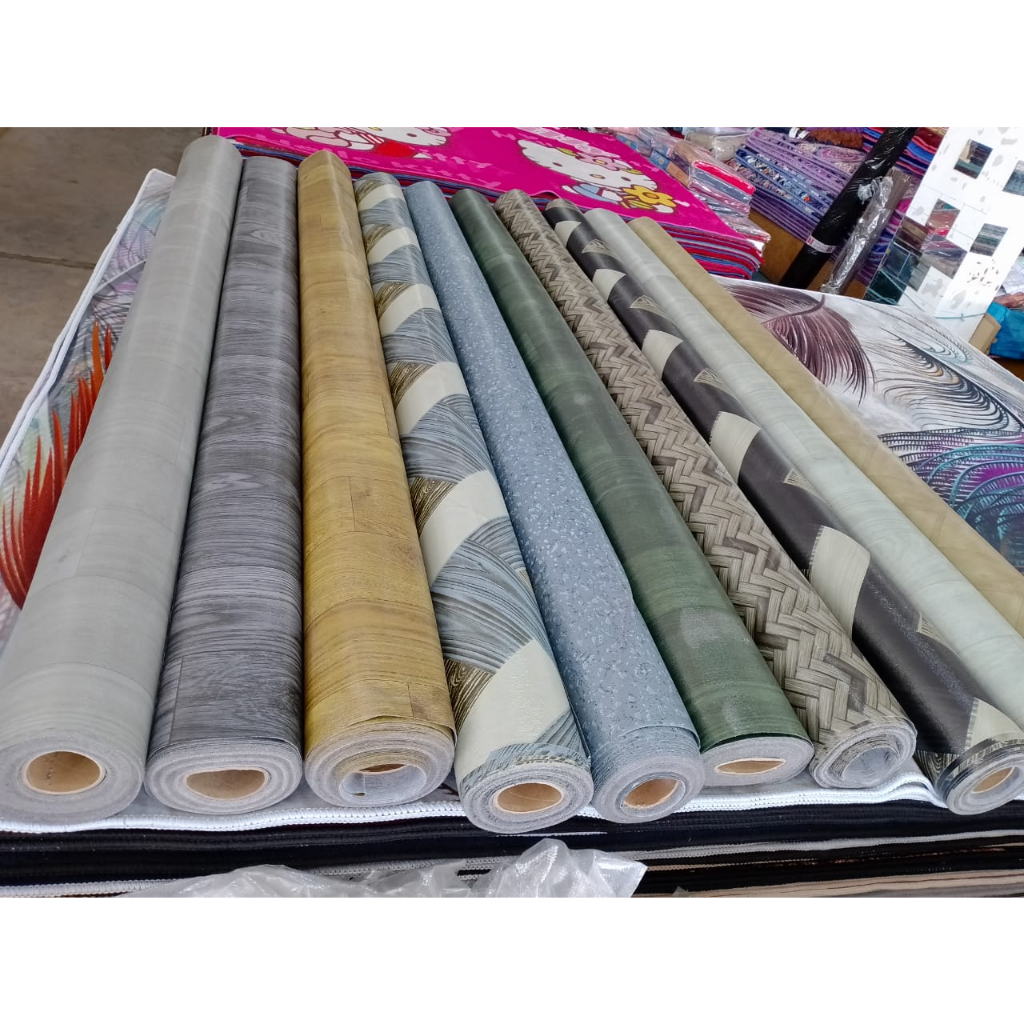 Tikar Getah 6 Kaki Tebal 0.45 mm Satu Gulung 20 meter PVC Vinyl Carpet ...