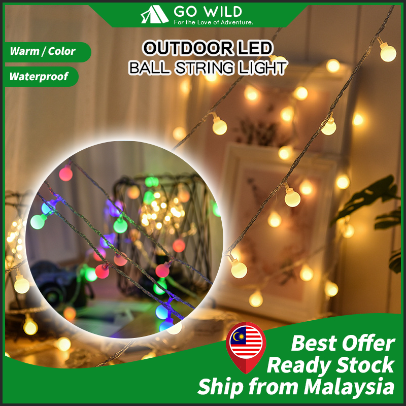 LED Ball String Light Fairy Garland Indoor Outdoor Home Decoration ...