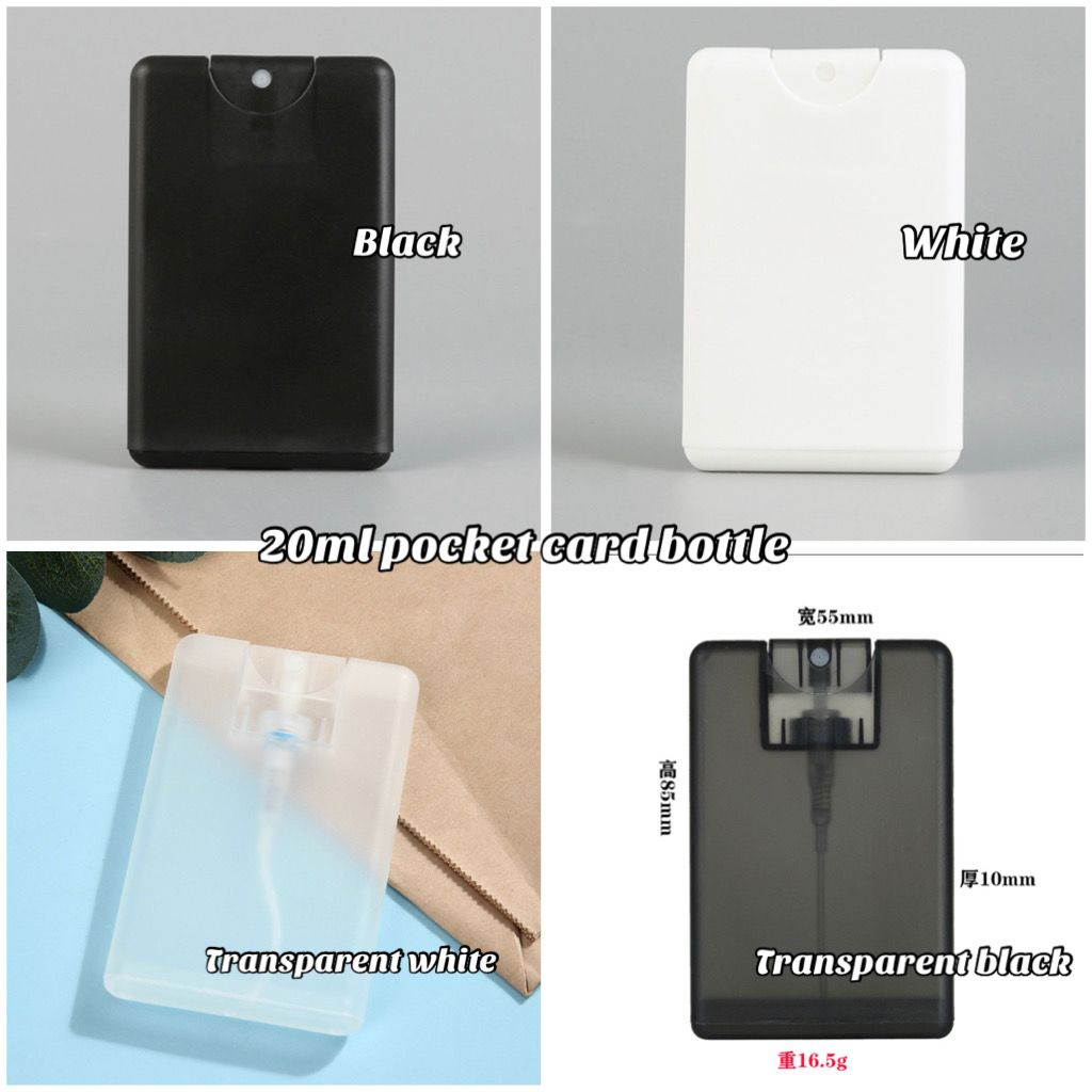 20ml pocket card empty travel refillable spray bottle(1pc)botol kosong ...