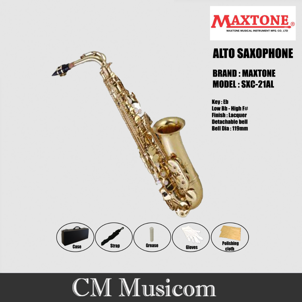Alto Saxophone (Maxtone) SXC-21A/L | Shopee Malaysia