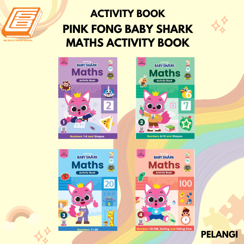 [SBCB]Preschool: Pink Fong Baby Shark Maths Activity Book | Shopee Malaysia