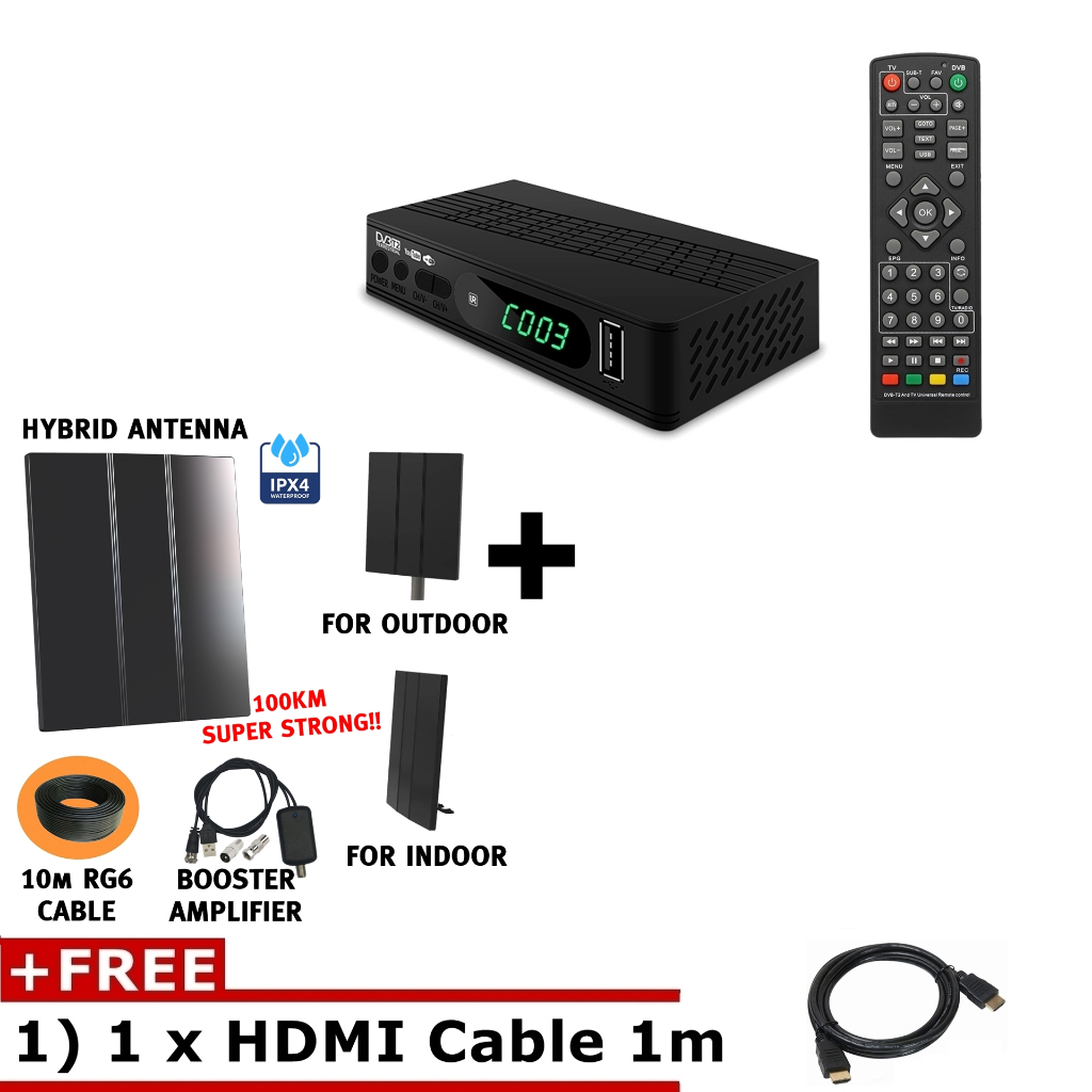 𝗦𝗧𝗔𝗕𝗟𝗘 𝗩𝗘𝗥𝗦𝗜𝗢𝗡】Malaysia MYTV decoder DVBT2 Myfreeview Megogo Set Top ...