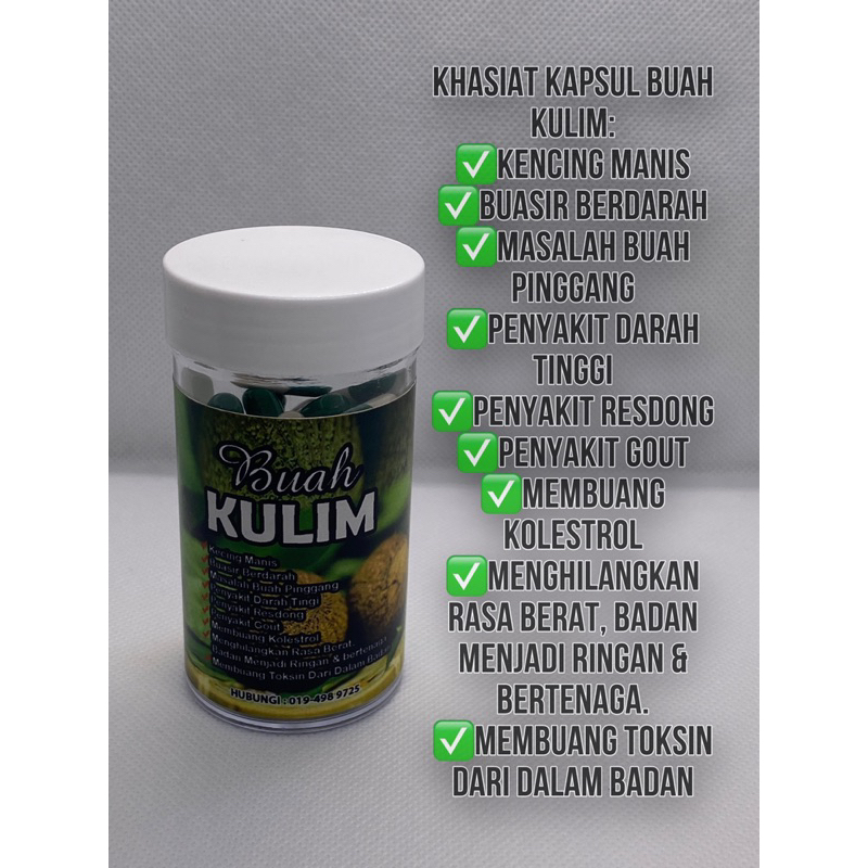 Ubat Kapsul Buah Kulim | Shopee Malaysia