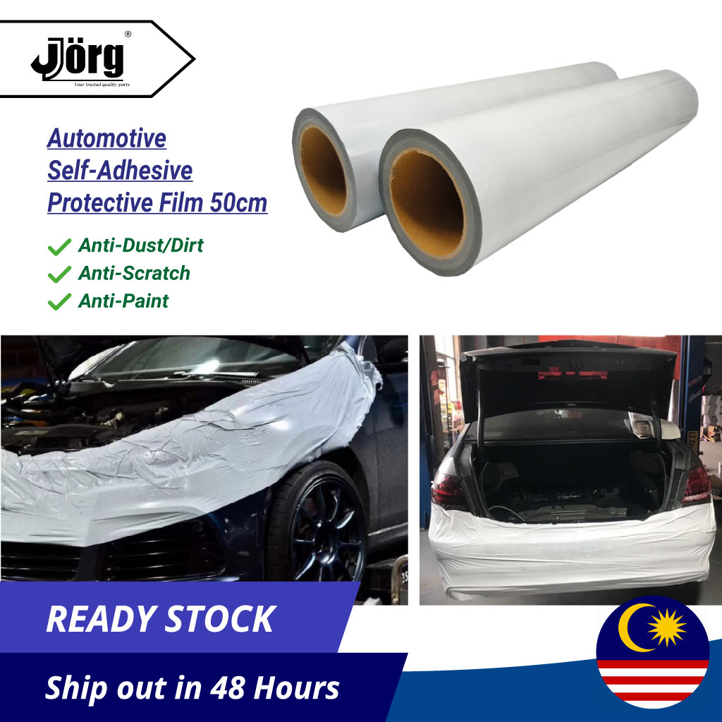 50CM*100M White Plastic Wrap Roll Masking Protective Film Cover Protect ...