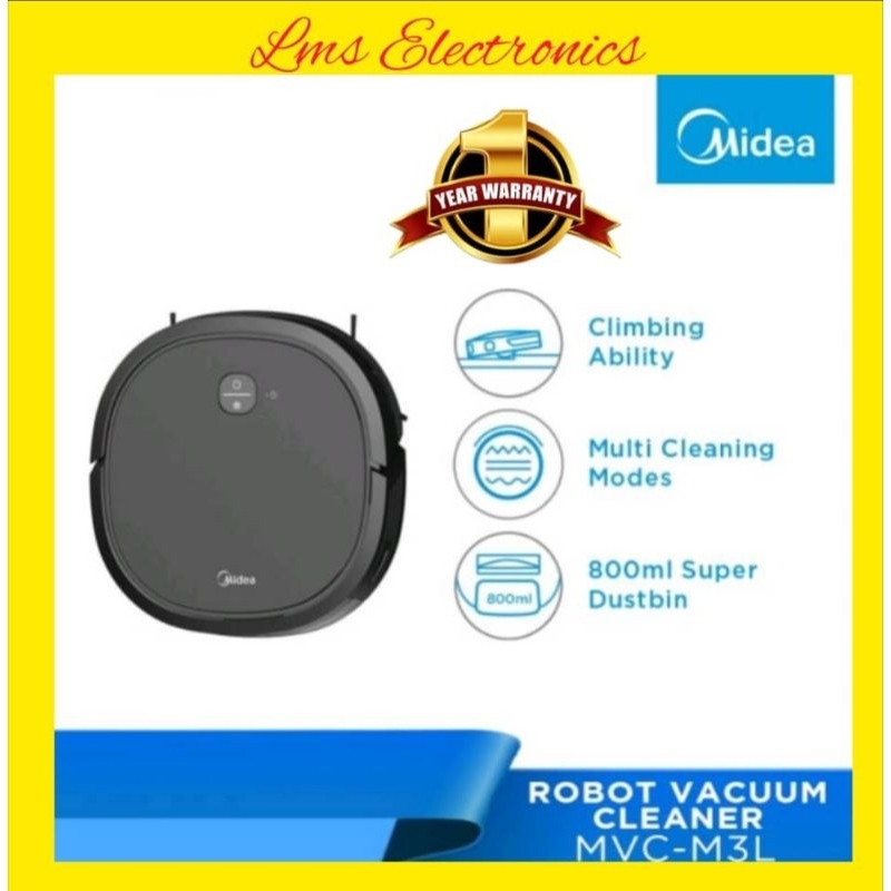 MIDEA ROBOTIC VACUUM CLEANER MVC-M3L | Shopee Malaysia
