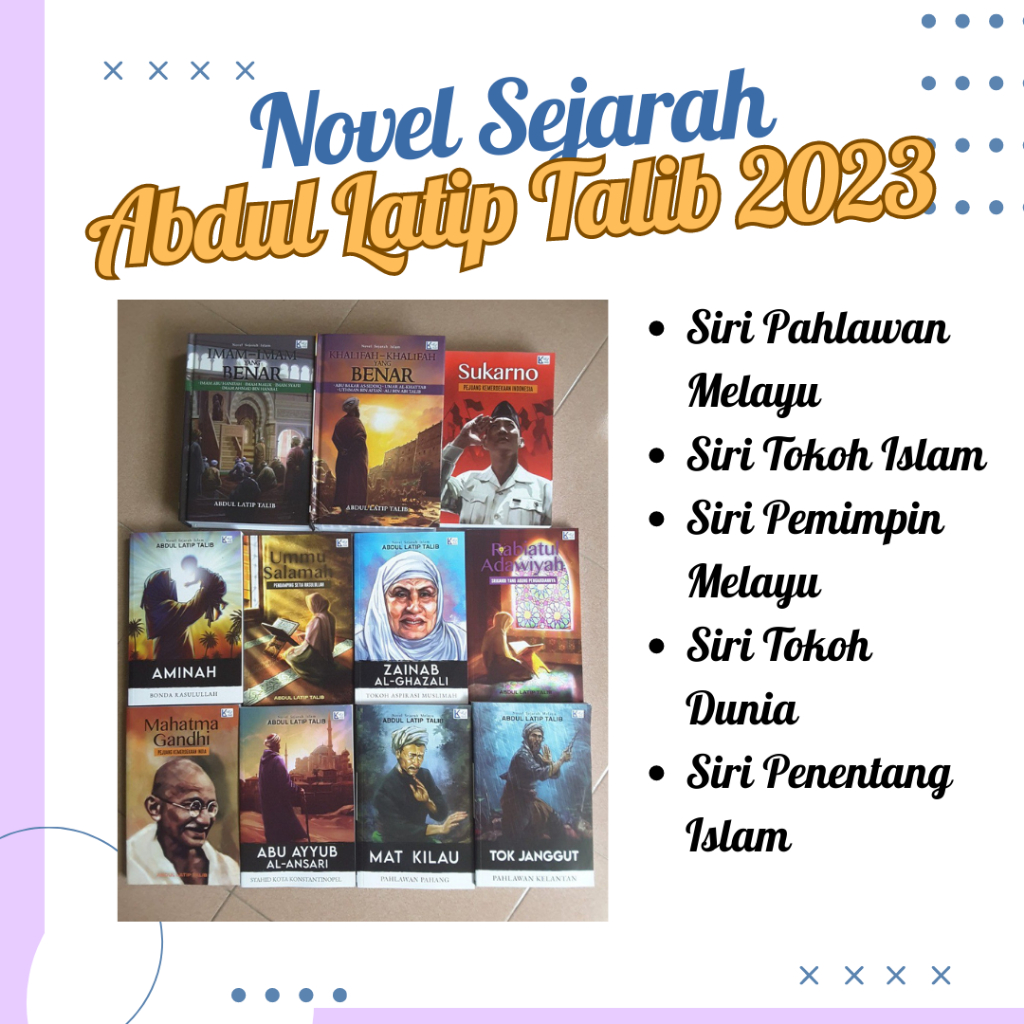 Novel Sejarah Abdul Latip Talib 2023 | buku pak latip | Shopee Malaysia