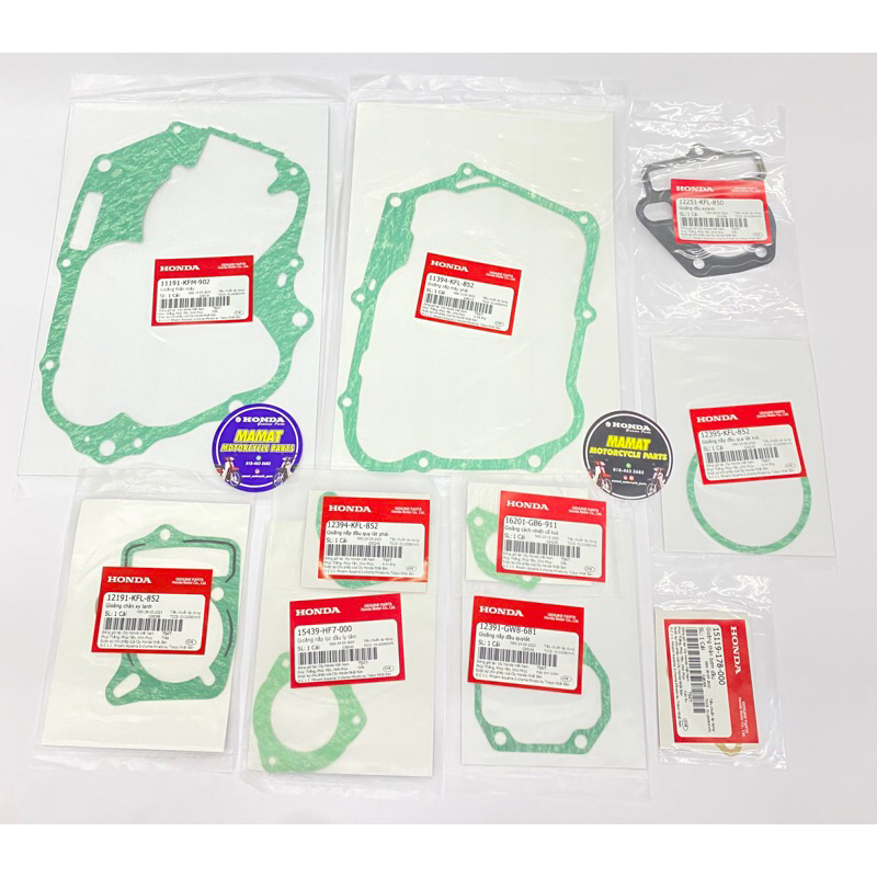 EX5 GASKET ENJIN COMPLETE (10PCS) ORIGINAL 100% HONDA (NEWSTOCK ...