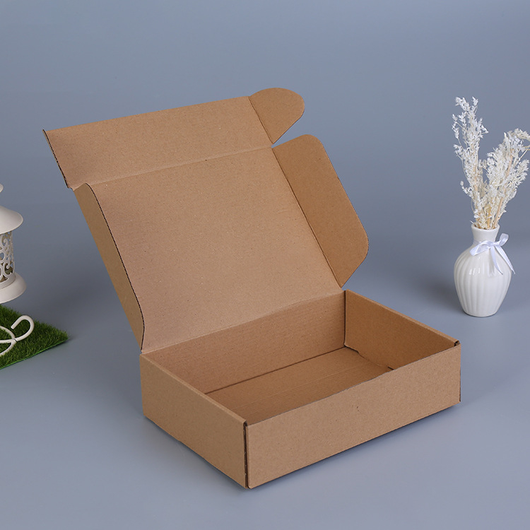 1pc Brown Carton Box Kotak Giftbox Courier Box Diecut Box Kertas Kotak ...