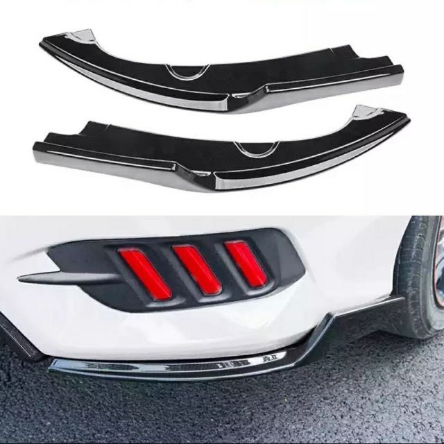 HONDA CIVIC FC REAR SIDE DIFFUSER ABS 1 PAIR Color (Matt Black / Piano ...
