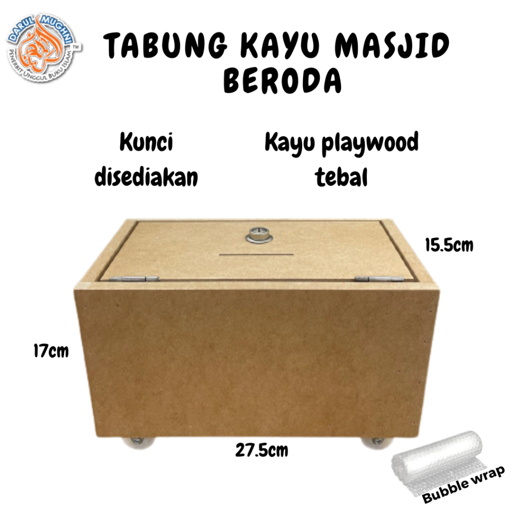 TABUNG MASJID BERODA -Tabung masjid -Tabung surau -Tabung kayu -Tabung ...