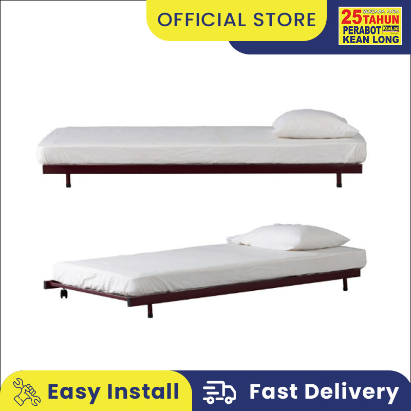 KLSB Pullout Bujang Besi / Bingkai Katil Pullout / Metal Single Pullout ...