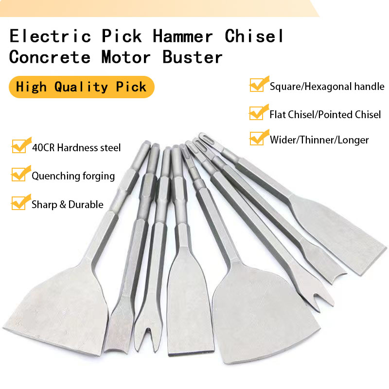 SDS 0810 Electric Hammer Drill Bit Stone Chisel HEXShank Concrete ...